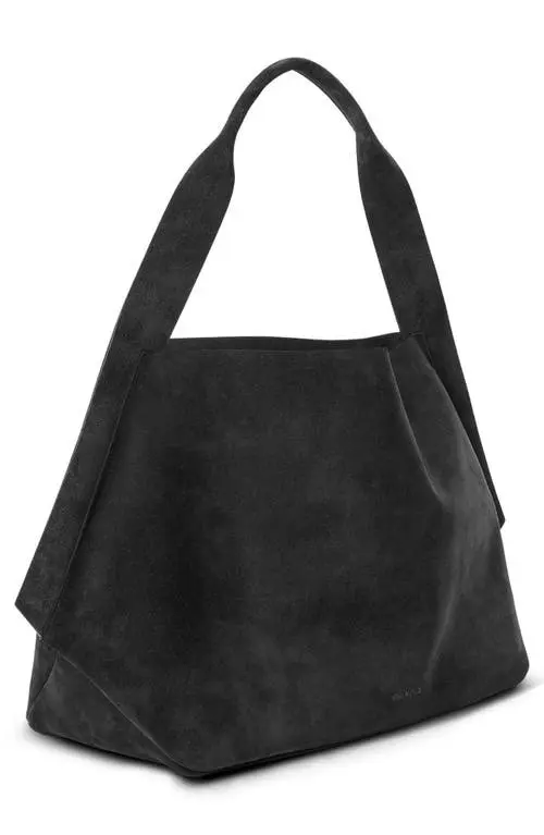 Shinola Derby Suede Shoulder Bag - Black