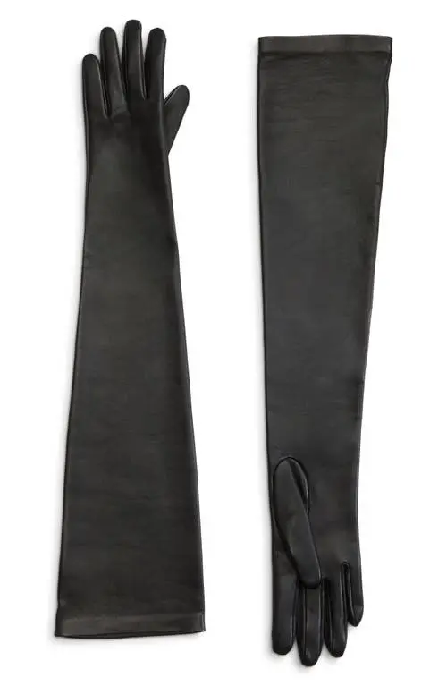 Khaite Remo Leather Opera Gloves