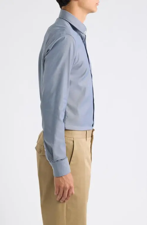 BOSS Hank Slim Fit Performance Dress Shirt - Dark Blue
