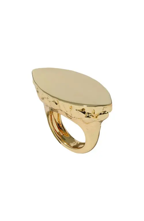Alexis Bittar Brut 14k Plated Sliced Ring - Gold