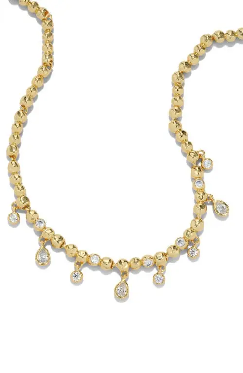 Alexis Bittar Asterales Cubic Zirconia Charm Ball Chain Necklace