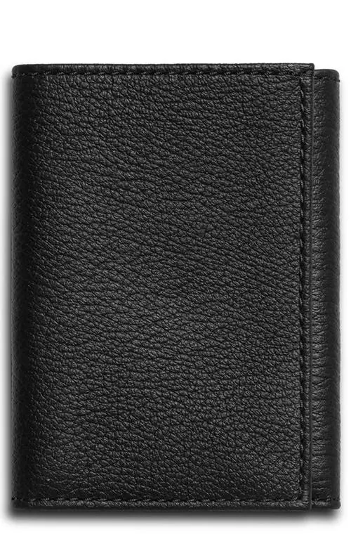 Shinola Canfield Rfid Trifold Pebbled Leather Wallet - Black