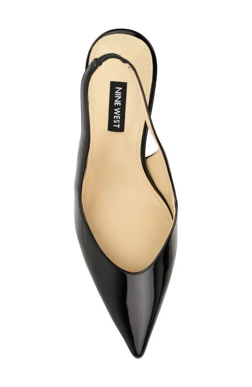 Nine West Cassy Pointed Toe Slingback Pump - Black