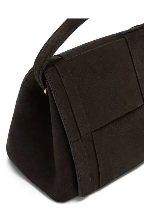 DEMELLIER N134 The Florence Woven Suede Top Handle Bag