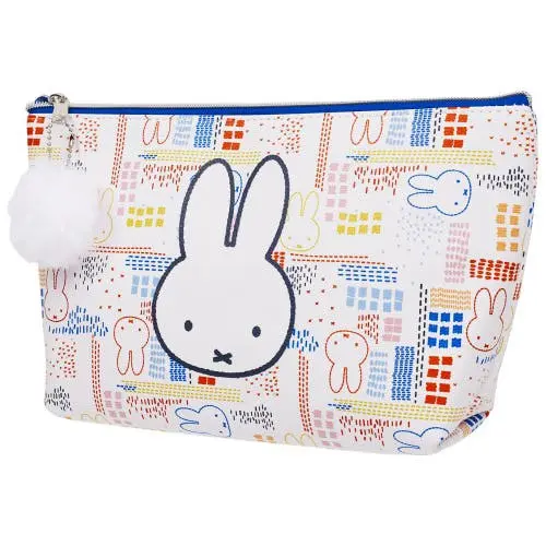 DANIELLE NICOLE Allover Print Trapezoid Cosmetic Bag With Pom-pom Charm