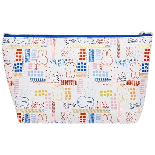 DANIELLE NICOLE Allover Print Trapezoid Cosmetic Bag With Pom-pom Charm