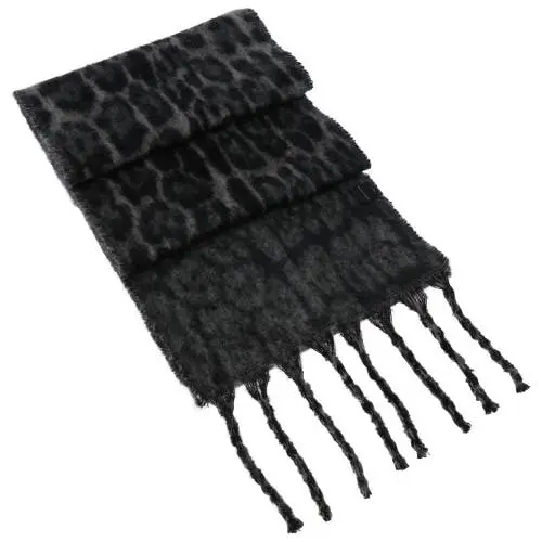 Rebecca Minkoff Brushed Woven Leopard Jacquard Scarf