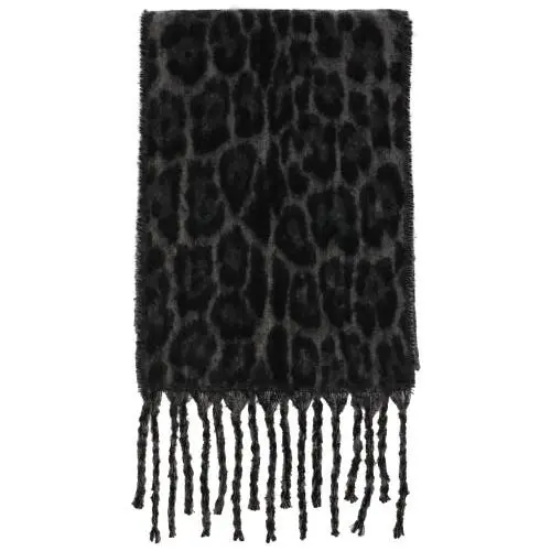 Rebecca Minkoff Brushed Woven Leopard Jacquard Scarf