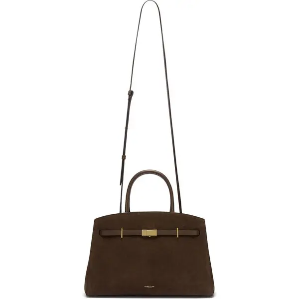DEMELLIER The Midi Hudson Leather Tote - Mocha