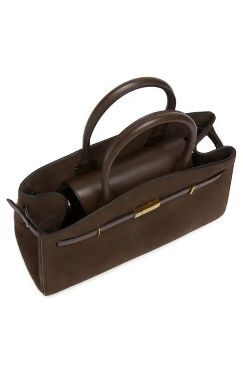 DEMELLIER The Midi Hudson Leather Tote - Mocha