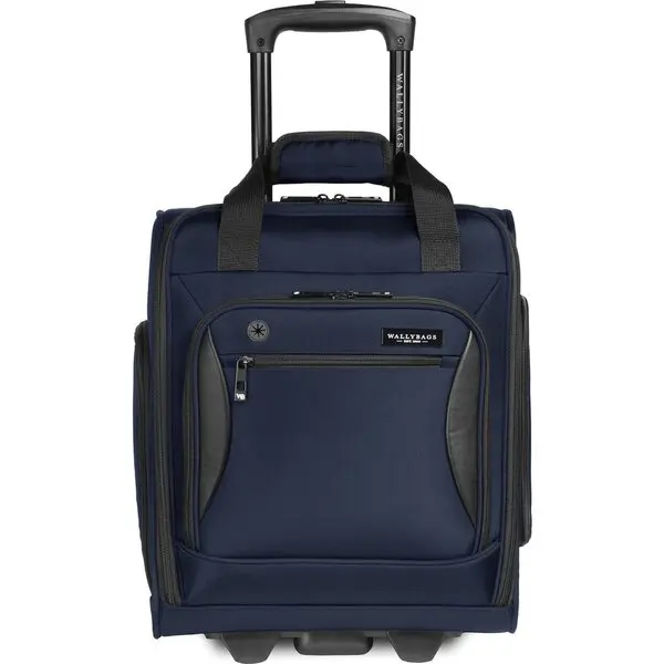 WALLYBAGS Solutions 16" Underseat Bag With Padded Electronics Pockets - Navy