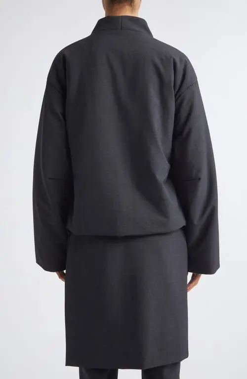 ST. AGNI Wool Blend Pillow Wrap Jacket