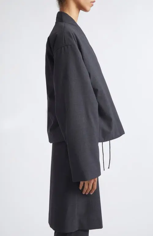 ST. AGNI Wool Blend Pillow Wrap Jacket