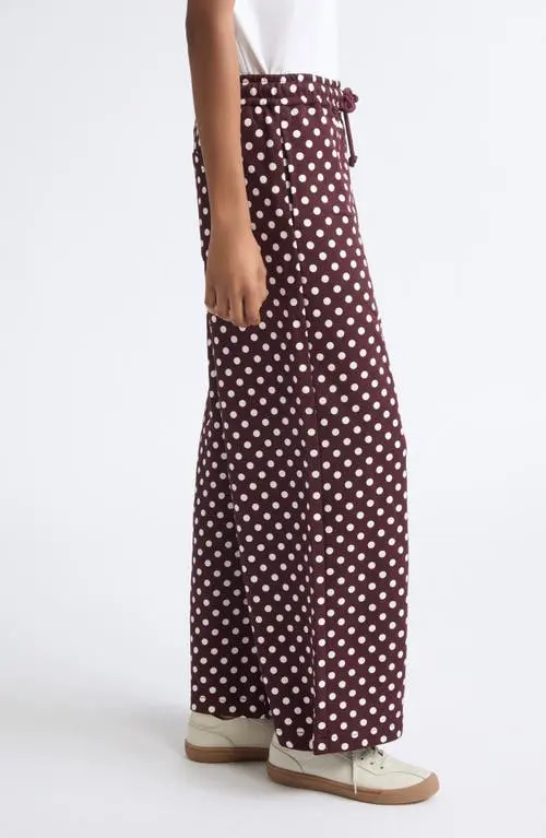 Marimekko Kiki Polka Dot Cotton Drawstring Pants