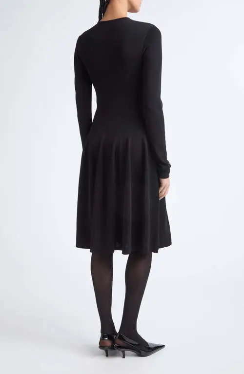 TOTEME Sculpted Knit Long Sleeve Dress