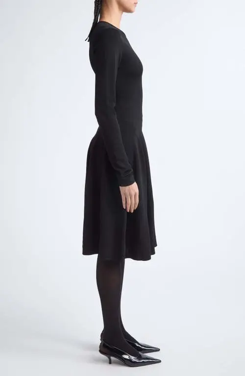 TOTEME Sculpted Knit Long Sleeve Dress
