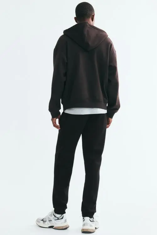 H&M Regular-fit Interlock Sweatpants - Black