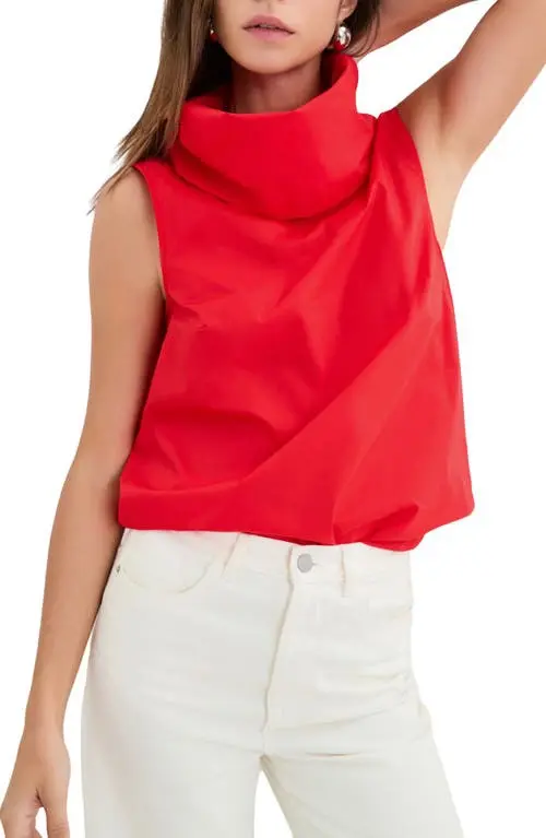 MARCELLA Marcy Cowl Neck Sleeveless Top
