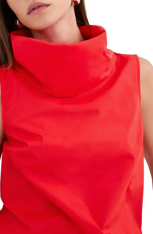 MARCELLA Marcy Cowl Neck Sleeveless Top