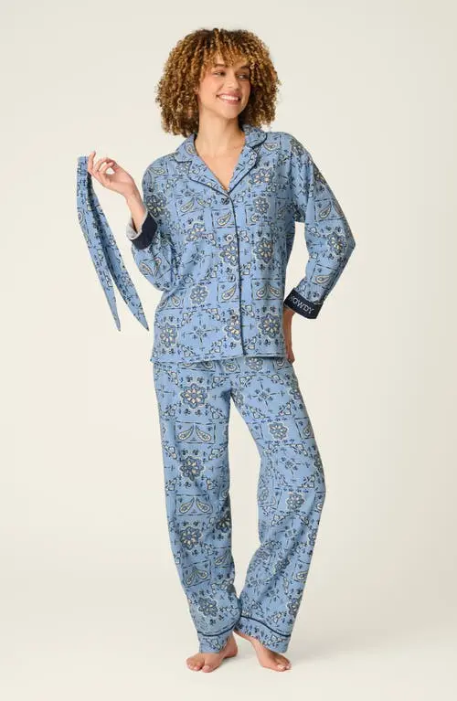 PJ Salvage Flannel Pajamas - Soft Chambray
