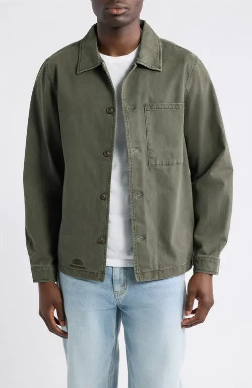 RHYTHM Field Guide Long Sleeve Button-up Shirt - Stone