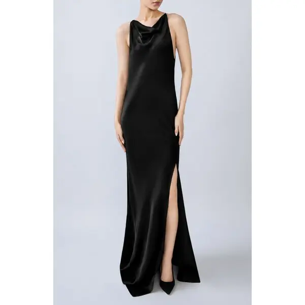 Lapointe Satin Halter Gown