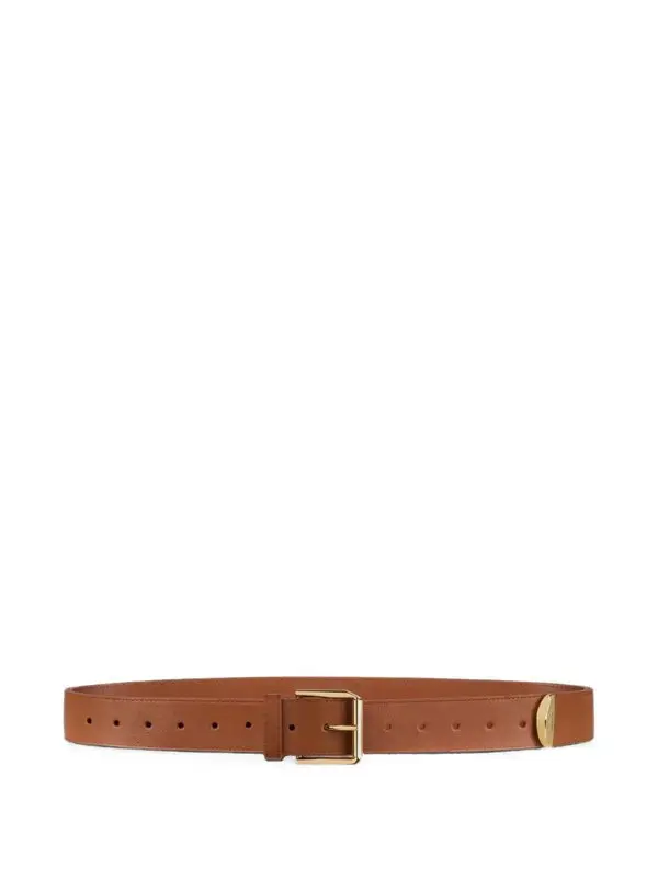 Givenchy Voyou Belt In Shiny Leather - Brown