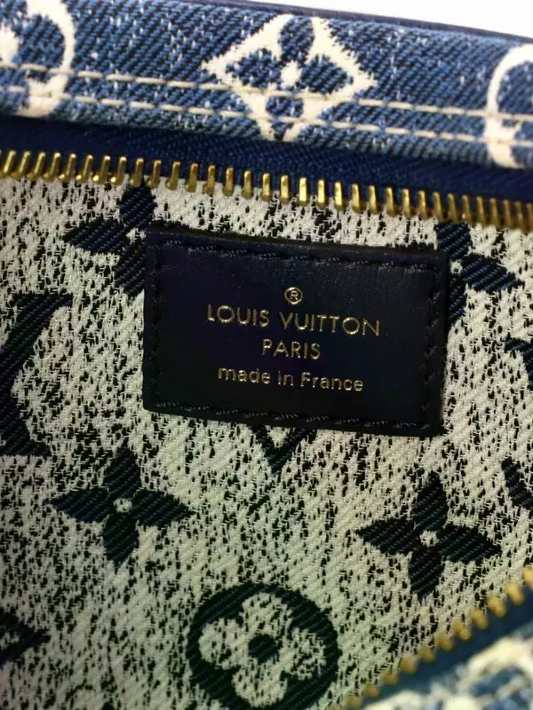 LOUIS VUITTON Loop Handbag Monogram Jacquard Denim Hobo Bag