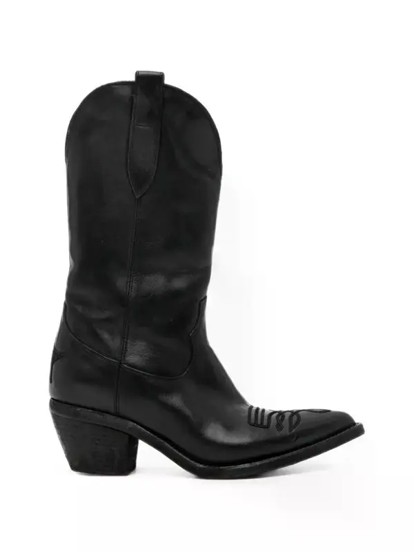 FAUZIAN JEUNESSE Embroidered Leather Boots