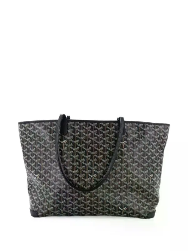 Goyard Artois Tote Coated Canvas Mm Shoulder Bag - Black