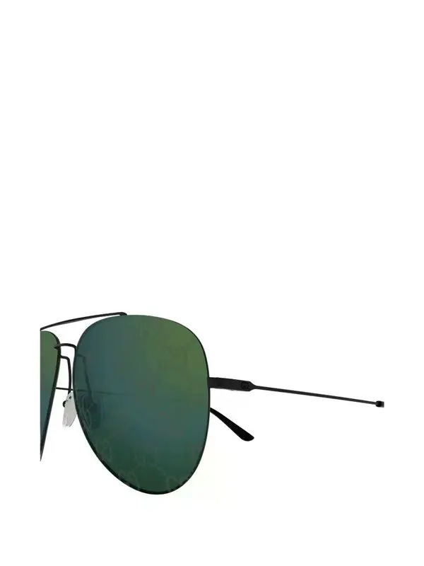 Gucci Gg-monogram Pilot-frame Sunglasses