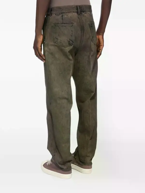 Rick Owens Detroit Washed-effect Straight-leg Trousers