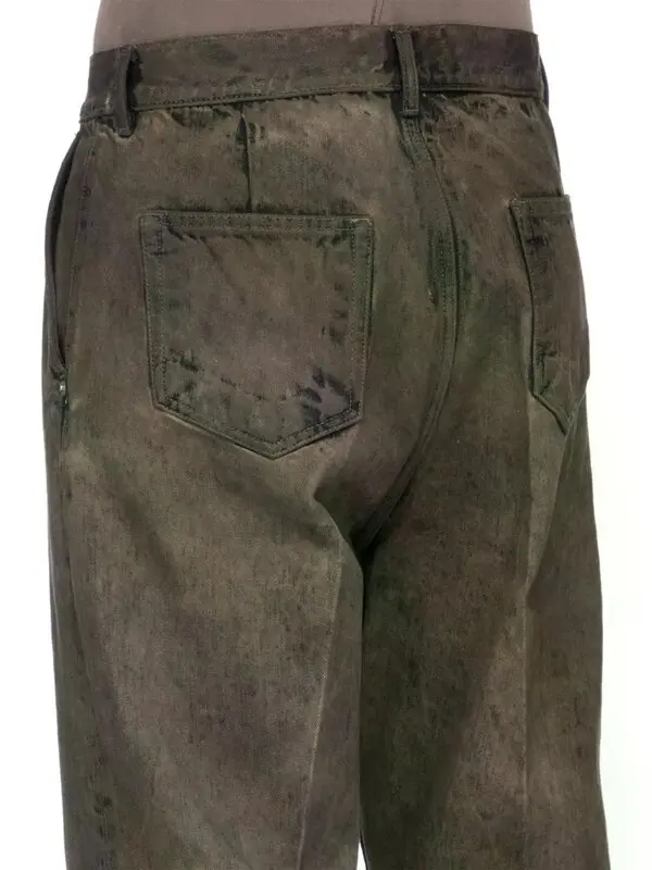 Rick Owens Detroit Washed-effect Straight-leg Trousers