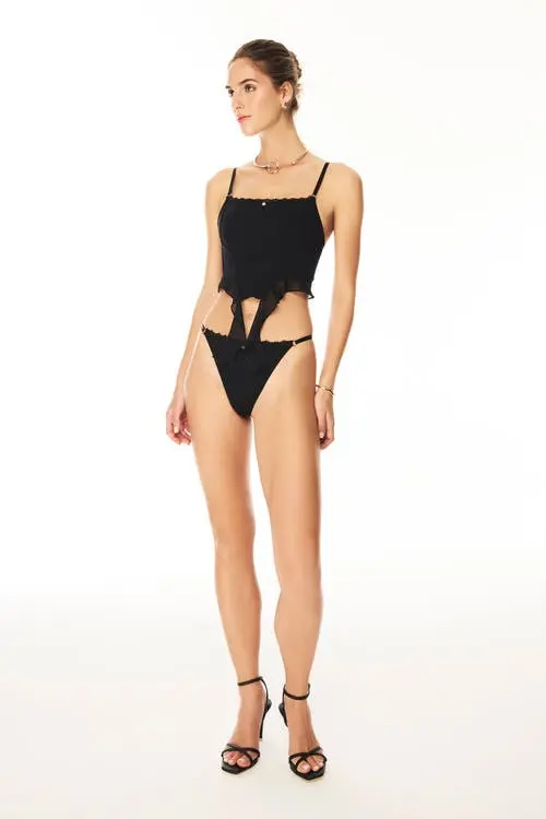 HOUSE OF SILK Bianca Microfiber Corset