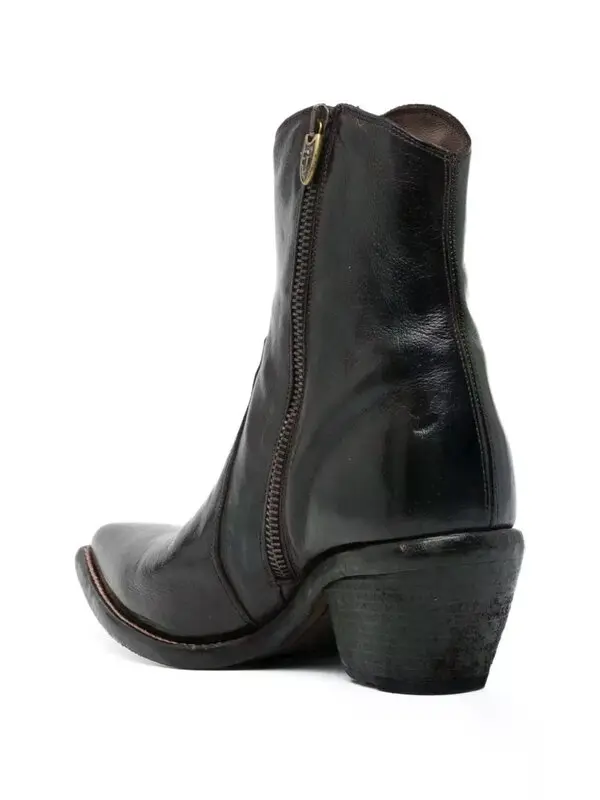 FAUZIAN JEUNESSE Embroidered Leather Boots