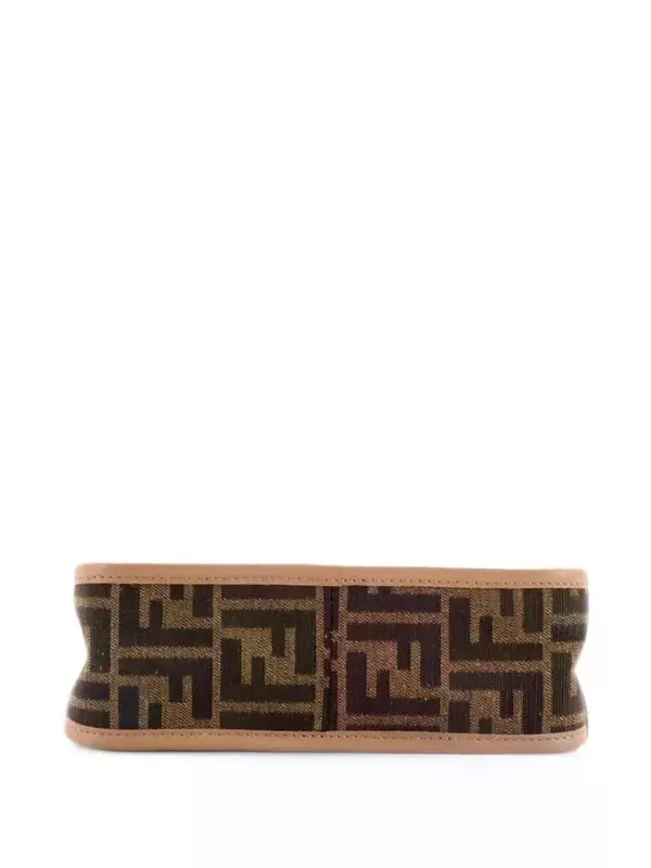 Fendi Fendessence Zucca Canvas Mini Hobo Bag - Brown