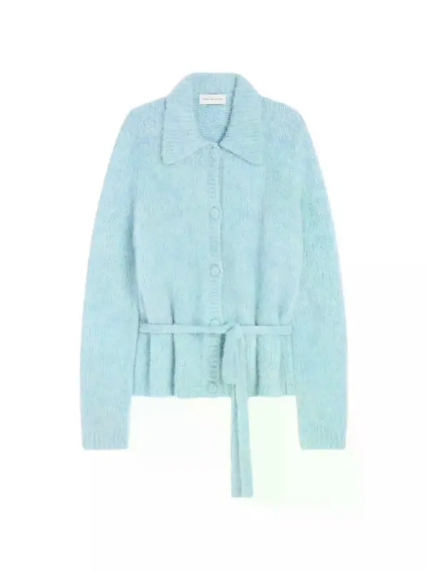 Dries Van Noten Polo Wool Cardigan - Blue