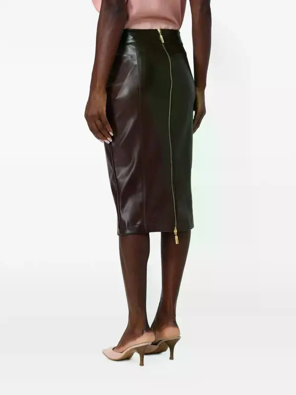 HANITA Rear-zip Pencil Midi Skirt