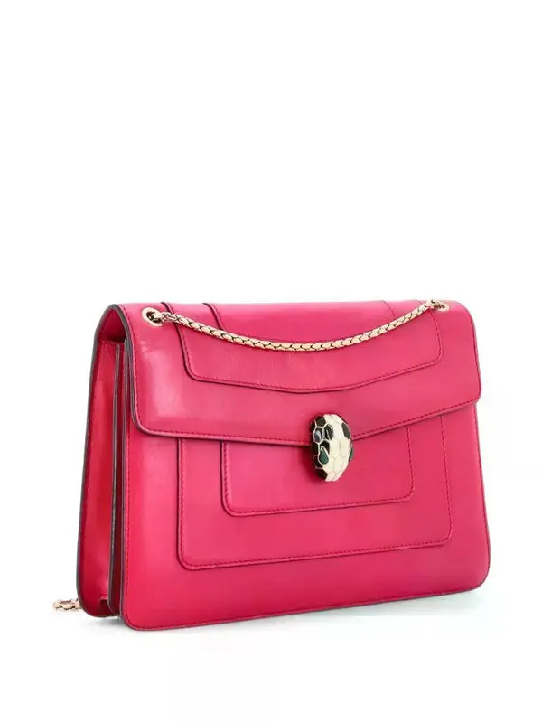 BVLGARI Serpenti Forever Leather Medium Shoulder Bag
