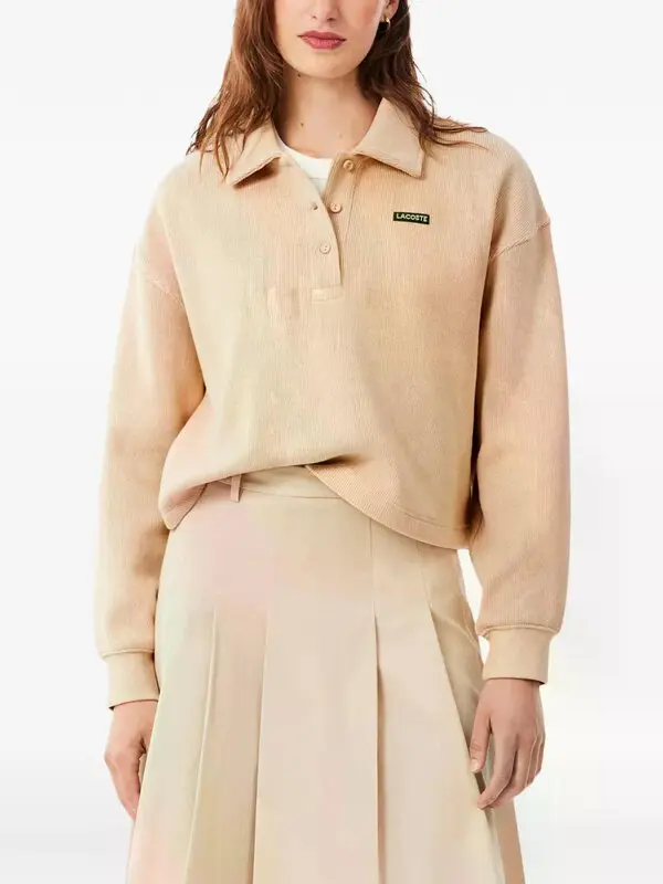 Lacoste Logo-patch Ribbed-knit Sweater
