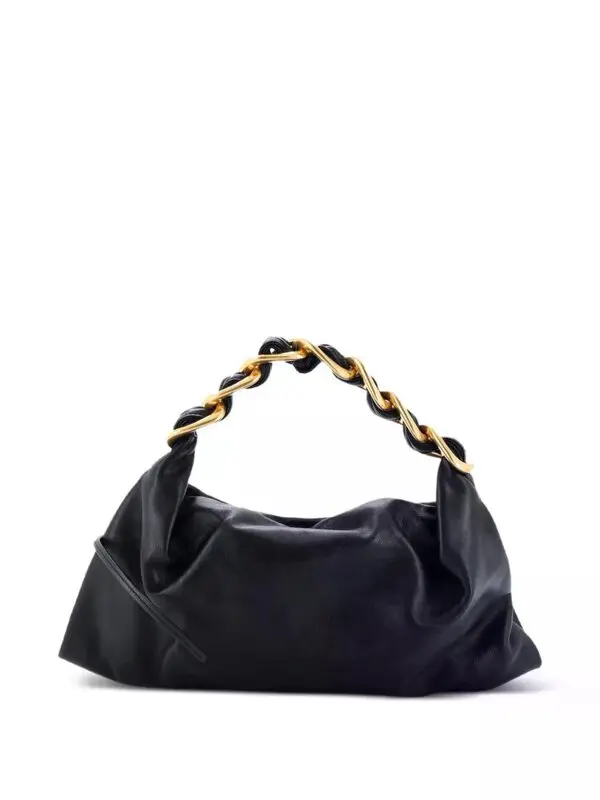 Burberry Swan Leather Small Hobo Bag