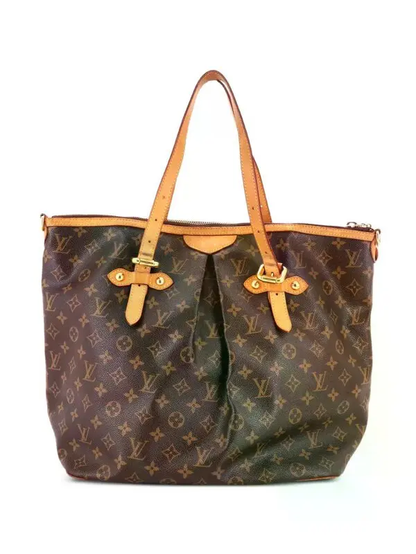 LOUIS VUITTON Palermo Handbag Monogram Canvas Gm Tote Bag - Brown