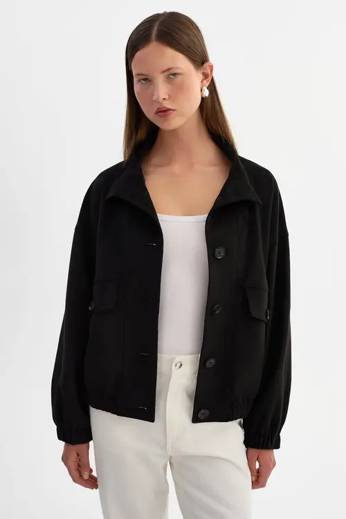 LAMARQUE Fidelina | Faux Suede Bomber Jacket