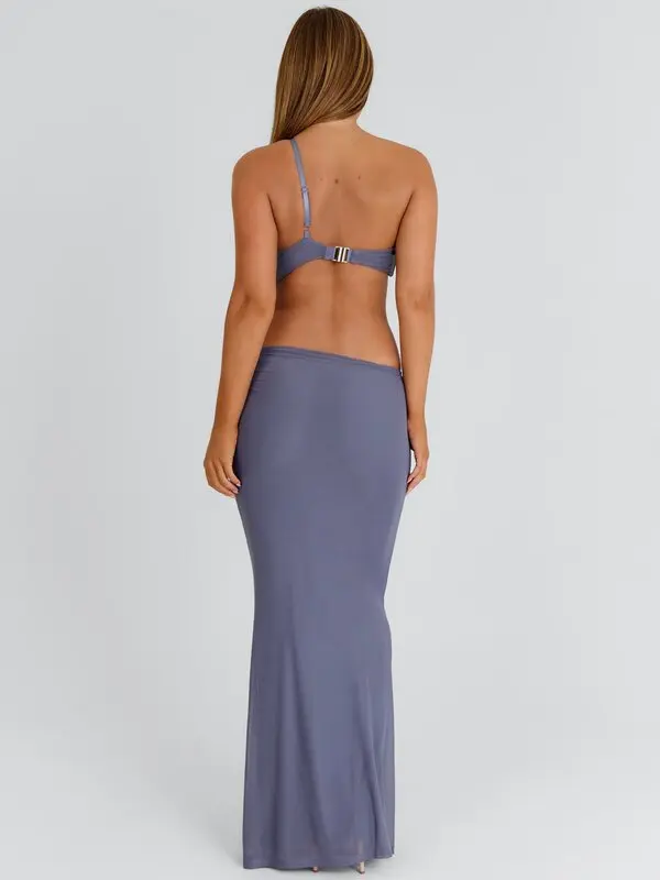 OUTCAST Leatrice Maxi Dress Slate