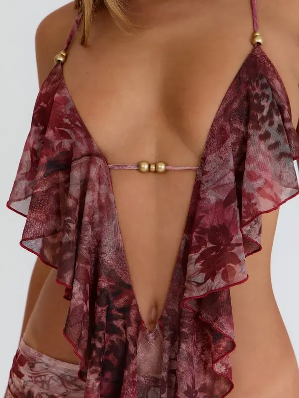 OUTCAST Phillipa Playsuit Kayna - Print/pink
