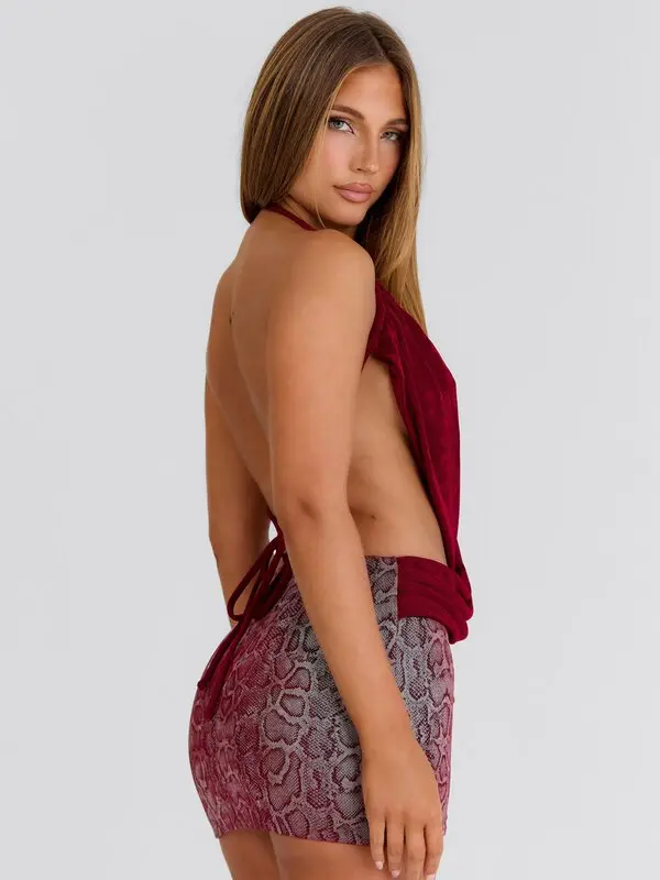 OUTCAST Tamanna Mini Dress Deep