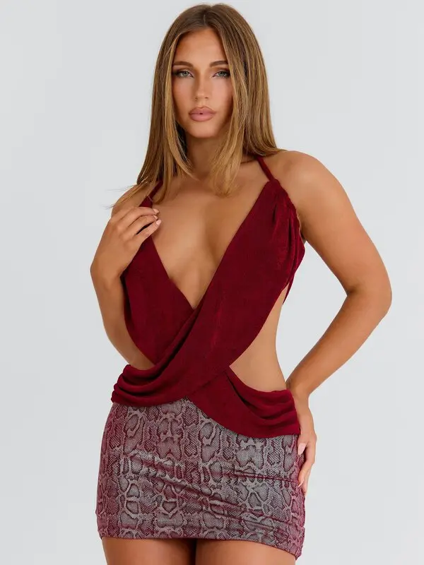OUTCAST Tamanna Mini Dress Deep