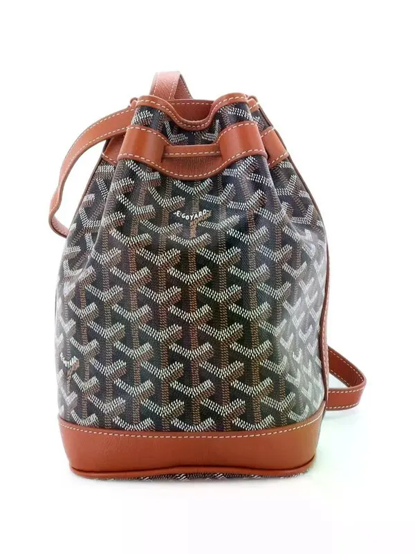 Goyard Petit Flot Coated Canvas Pm Bucket Bag - Brown
