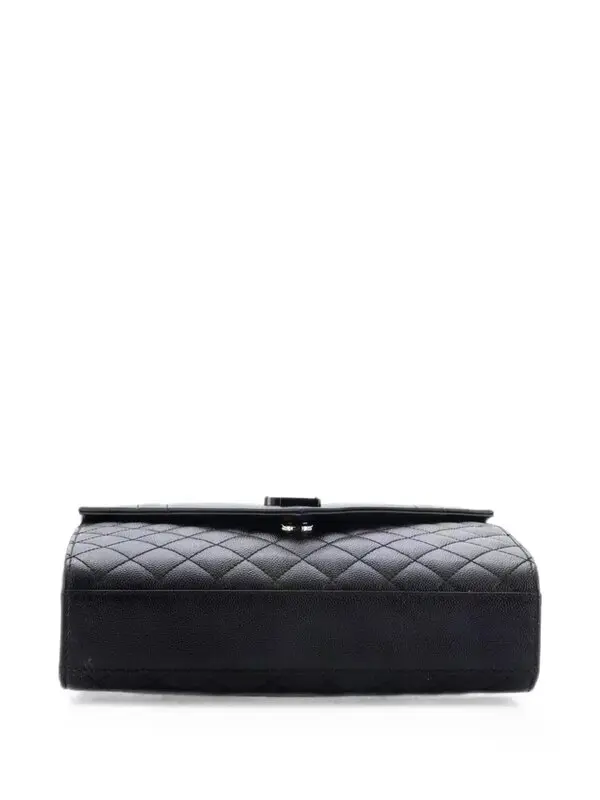 Saint Laurent Classic Monogram Envelope Satchel Mixed Matelasse Leather Medium Shoulder Bag