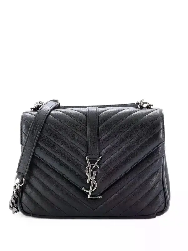 Saint Laurent Classic Monogram College Bag Matelasse Chevron Leather Medium Crossbody Bag